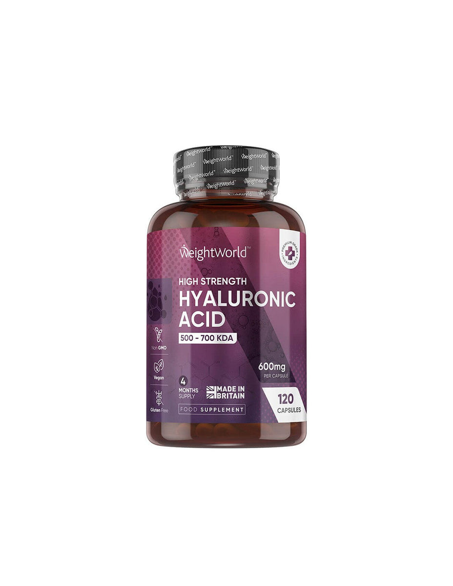 Hair, skin, nails - Hyaluronic acid, 600 mg x 120 capsules – Nutra Best ...